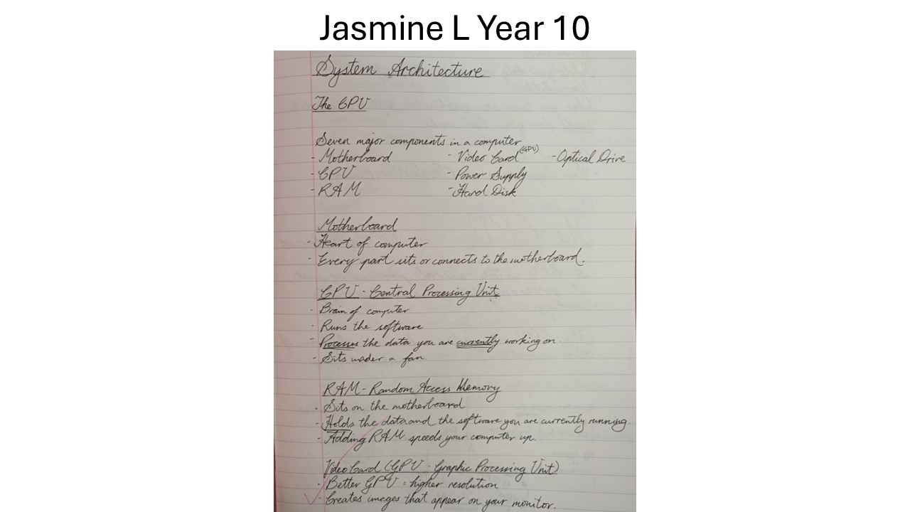 Computer Science Year 10 WOW work – Westhoughton High School